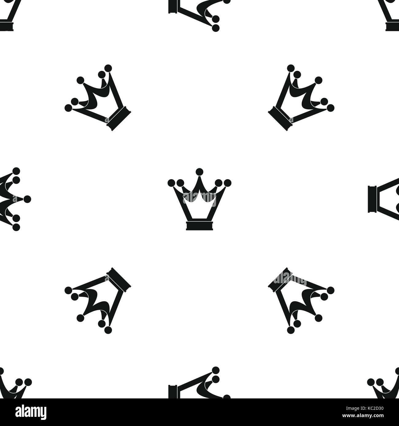Princess crown pattern seamless black Stock Vector Image & Art - Alamy