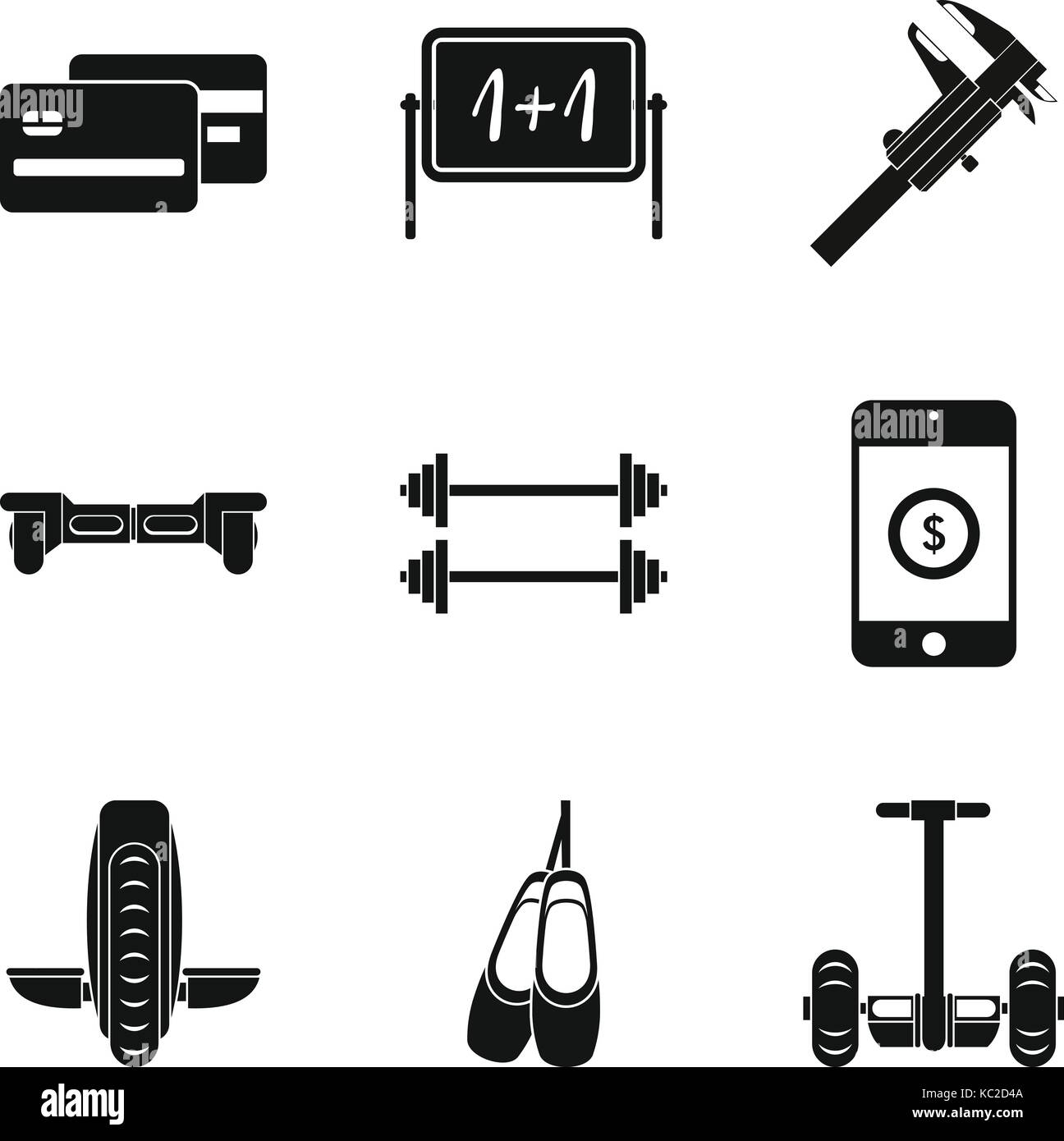 Two wheelers icons set, simple style Stock Vector Image & Art - Alamy