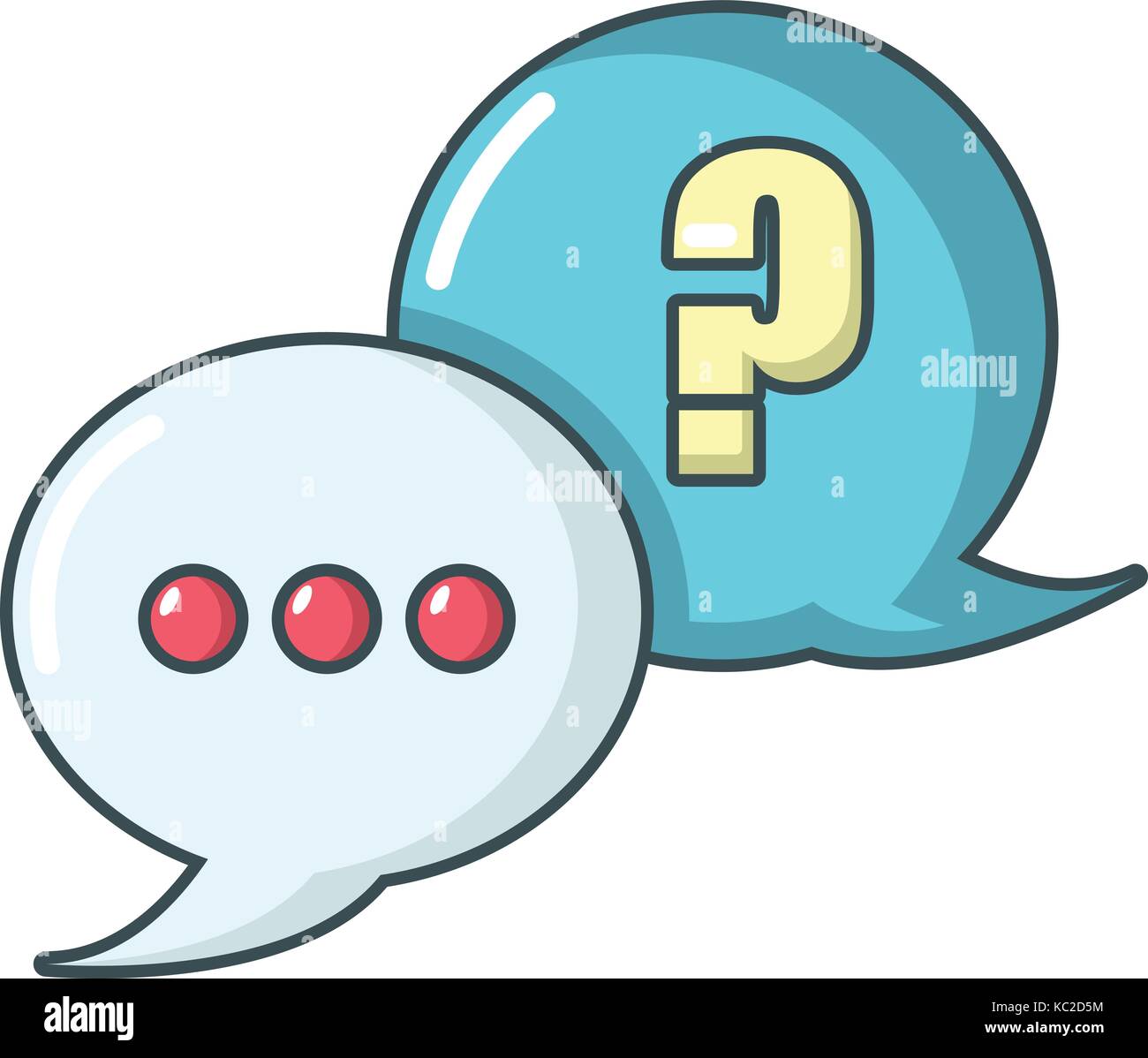 Dialog icon, cartoon style Stock Vector Image & Art - Alamy