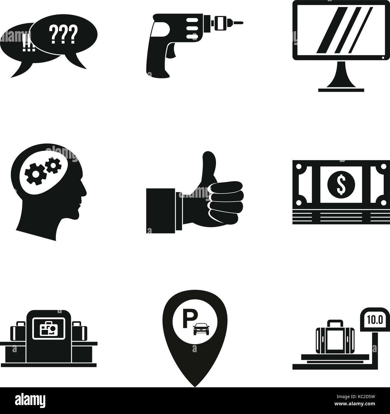 Useful idea icons set, simple style Stock Vector Image & Art - Alamy