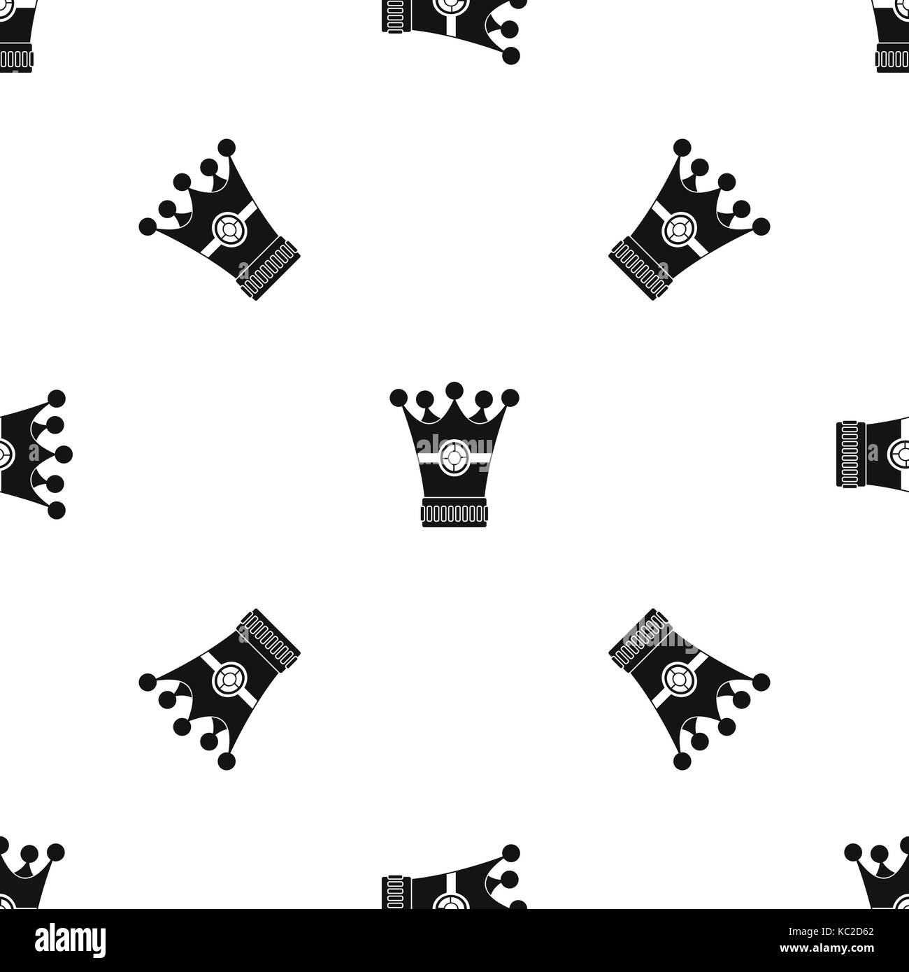 Medieval crown pattern seamless black Stock Vector Image & Art - Alamy