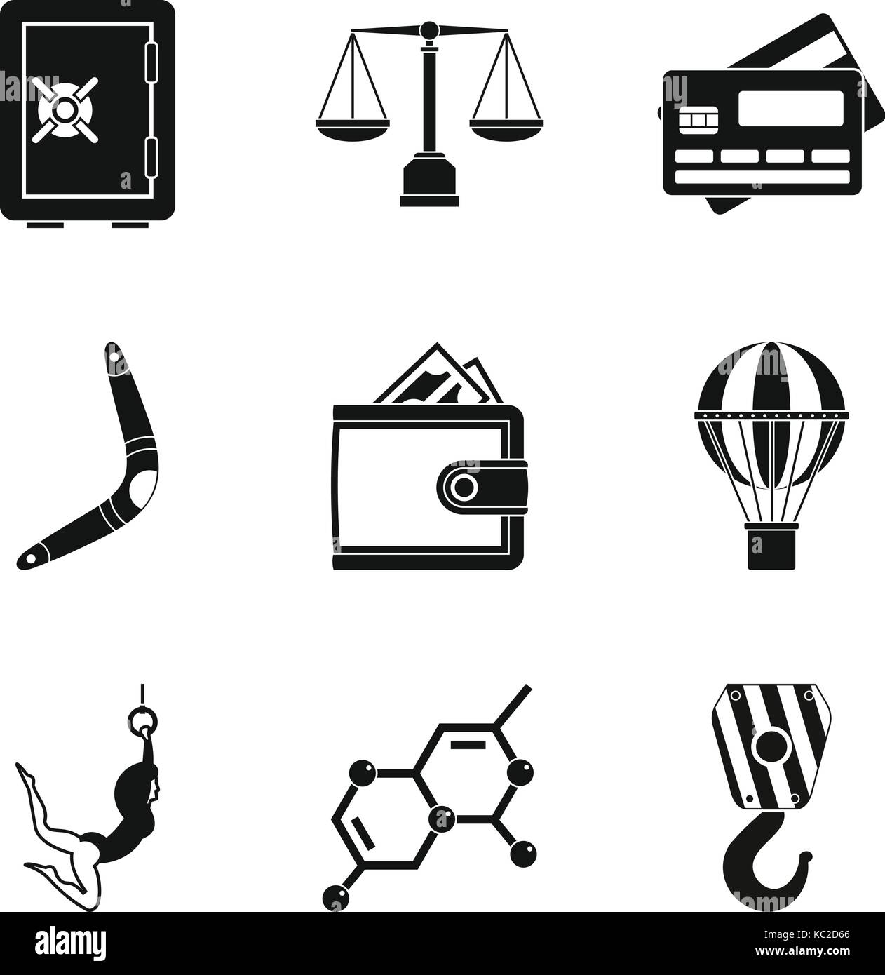 Equilibrium icons set, simple style Stock Vector Image & Art - Alamy