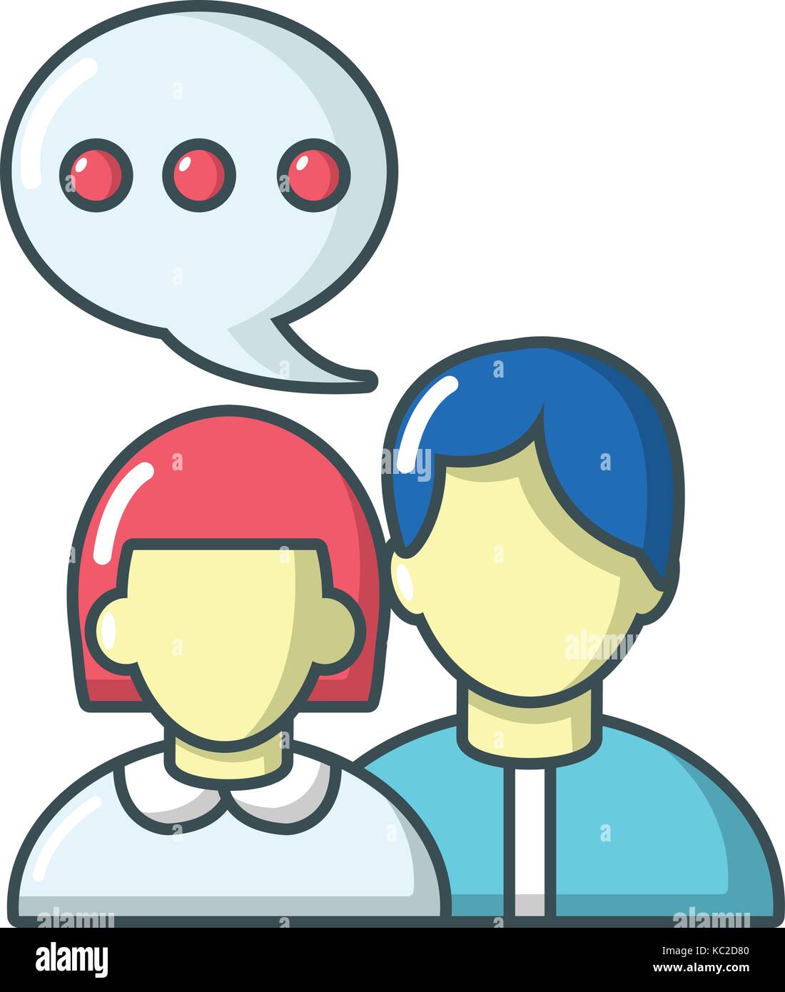 People conversation icon, cartoon style Stock Vector Image & Art - Alamy
