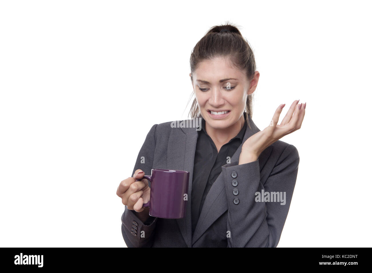 Disgusting taste woman drink hi-res stock photography and images - Alamy