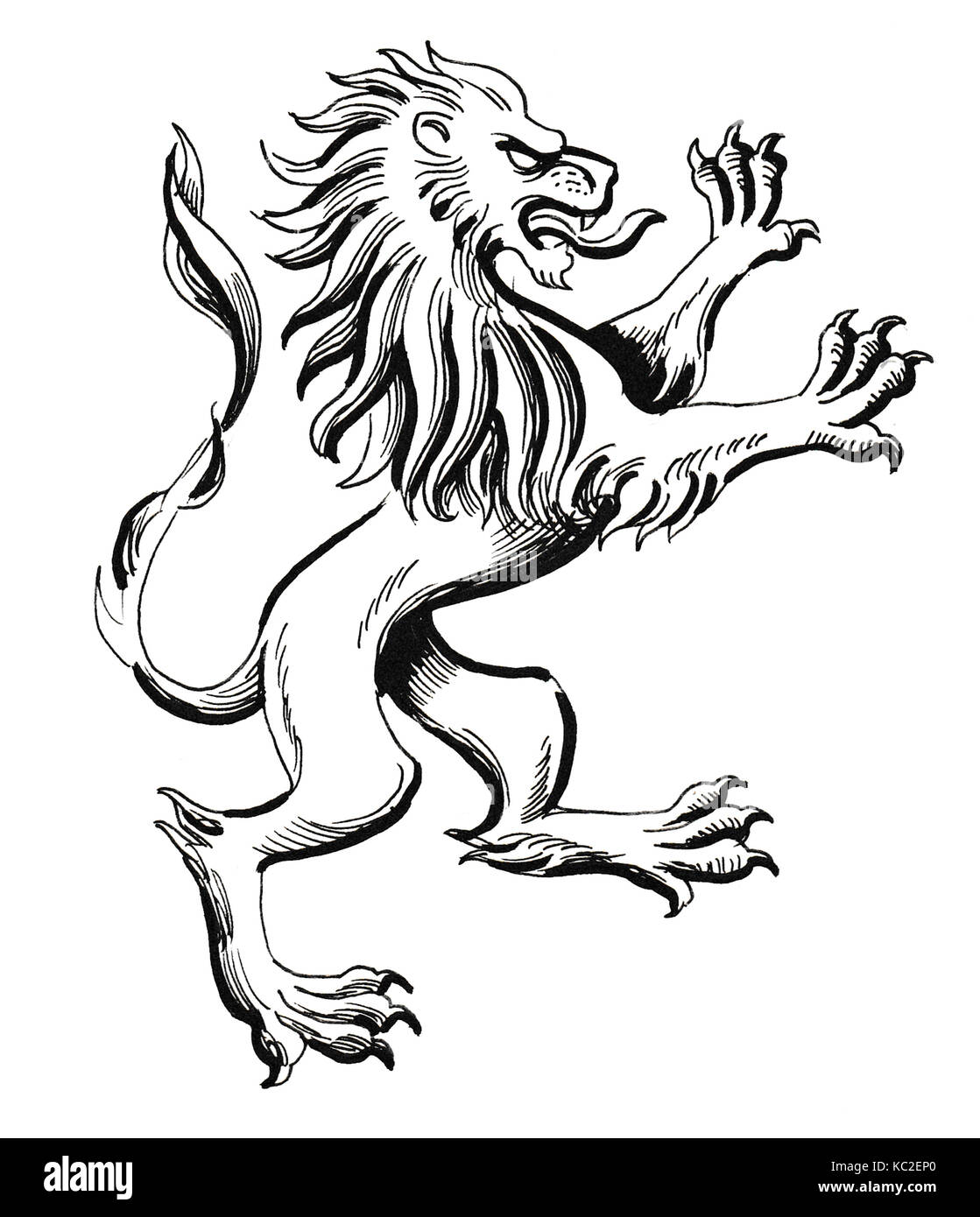 Heraldic lion hi-res stock photography and images - Alamy