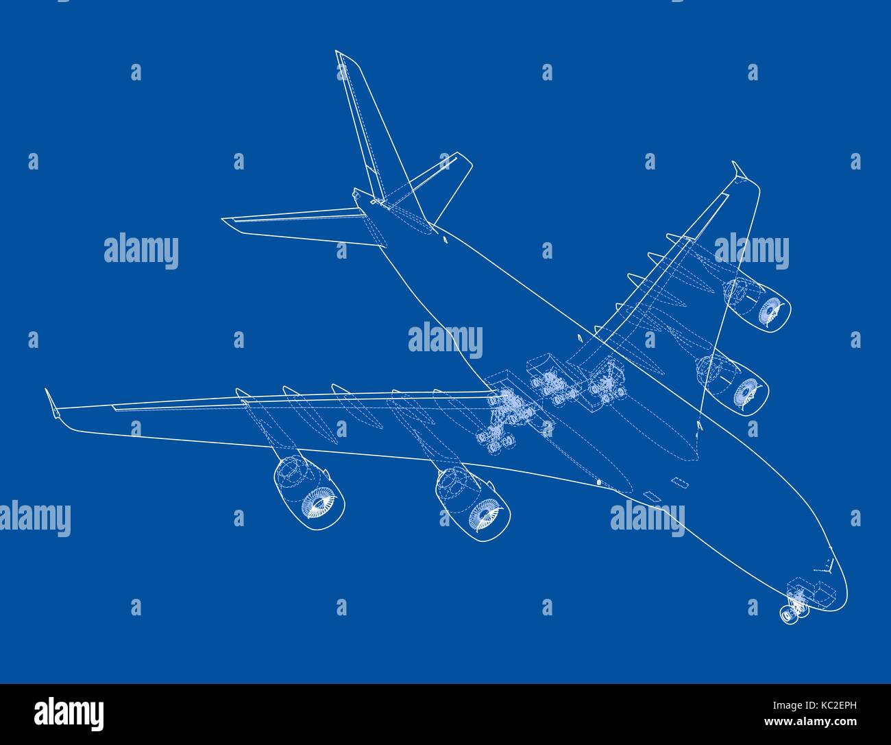 Passenger aircraft. Vector Stock Vector Image & Art - Alamy