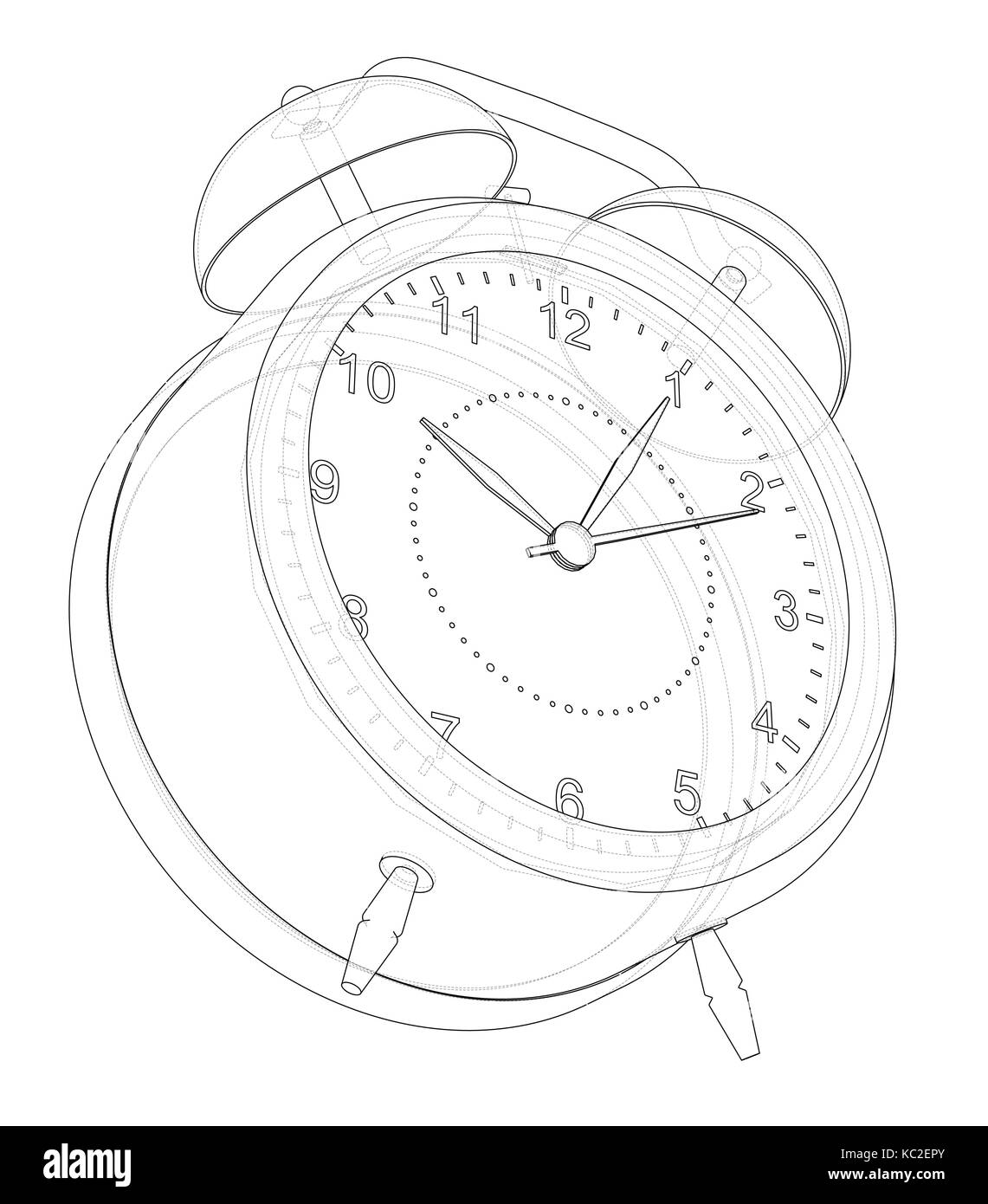 Clock arrows icon outline Stock Vector Images - Alamy
