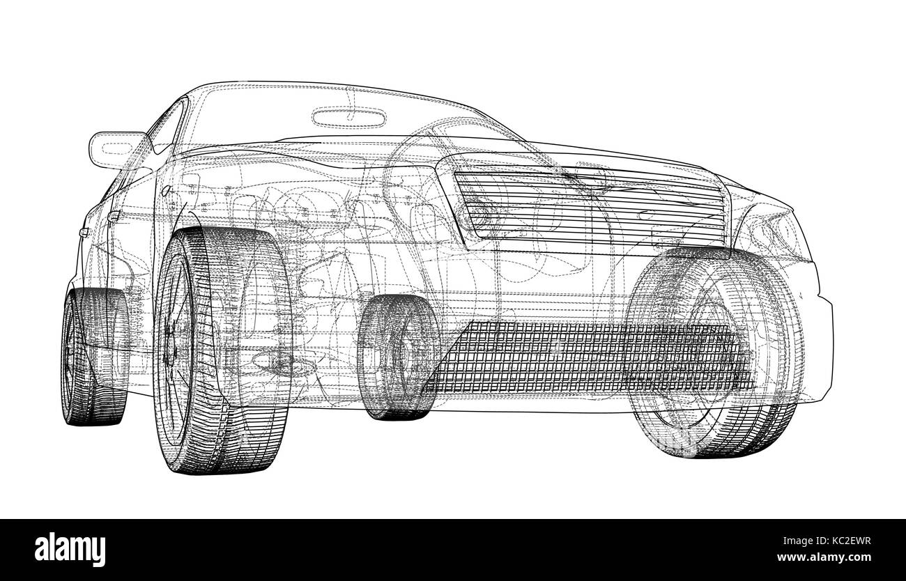 Concept car. Vector Stock Vector Image & Art - Alamy