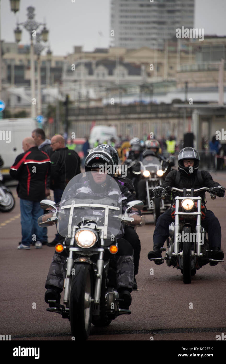 Brightona 2017 the annual charity motorcycle rally on Madeira Drive ...