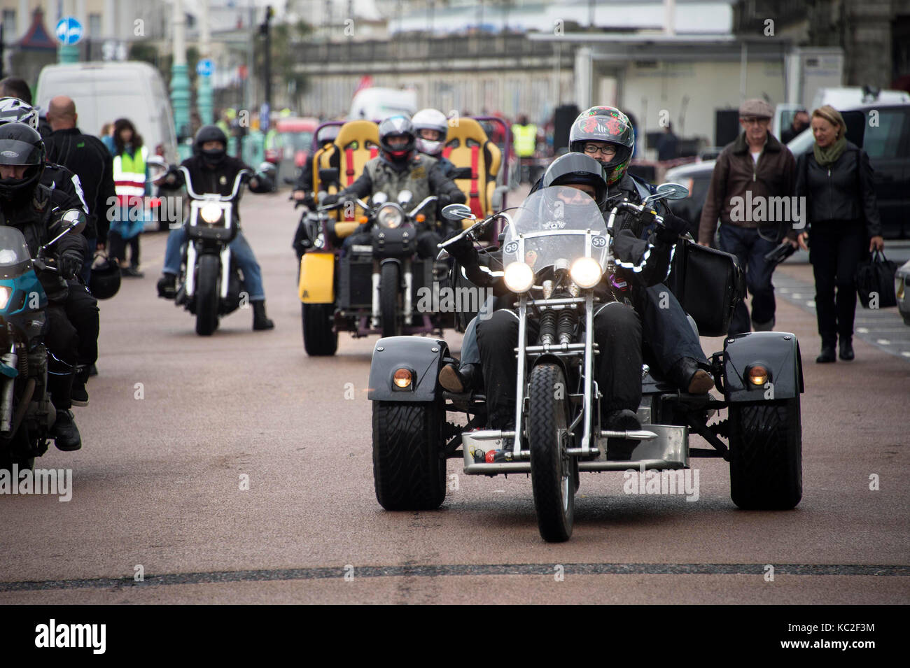 Brightona 2017 the annual charity motorcycle rally on Madeira Drive ...