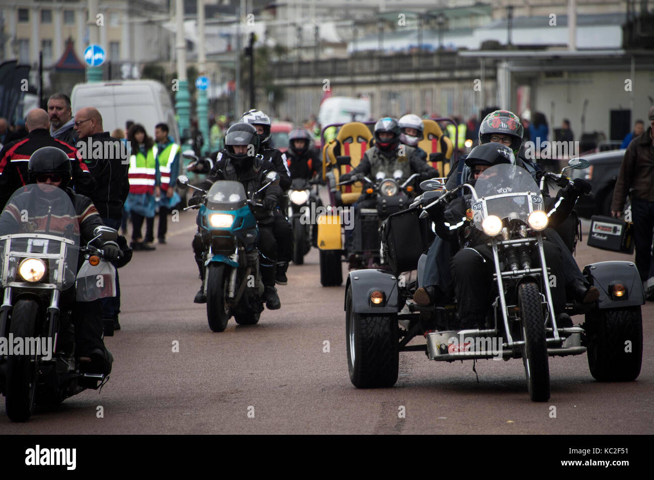 Brightona 2017 the annual charity motorcycle rally on Madeira Drive ...
