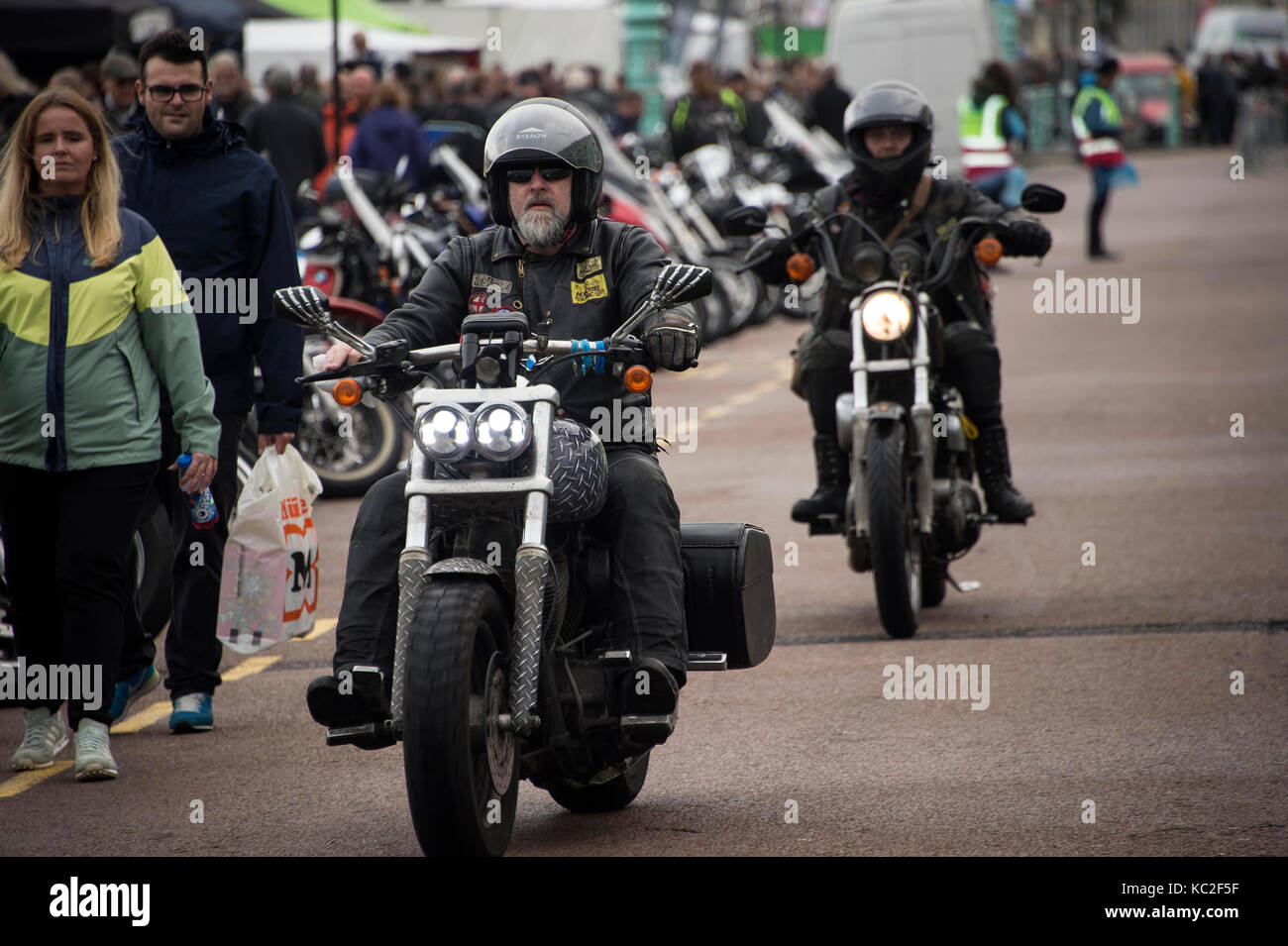 Brightona 2017 the annual charity motorcycle rally on Madeira Drive ...