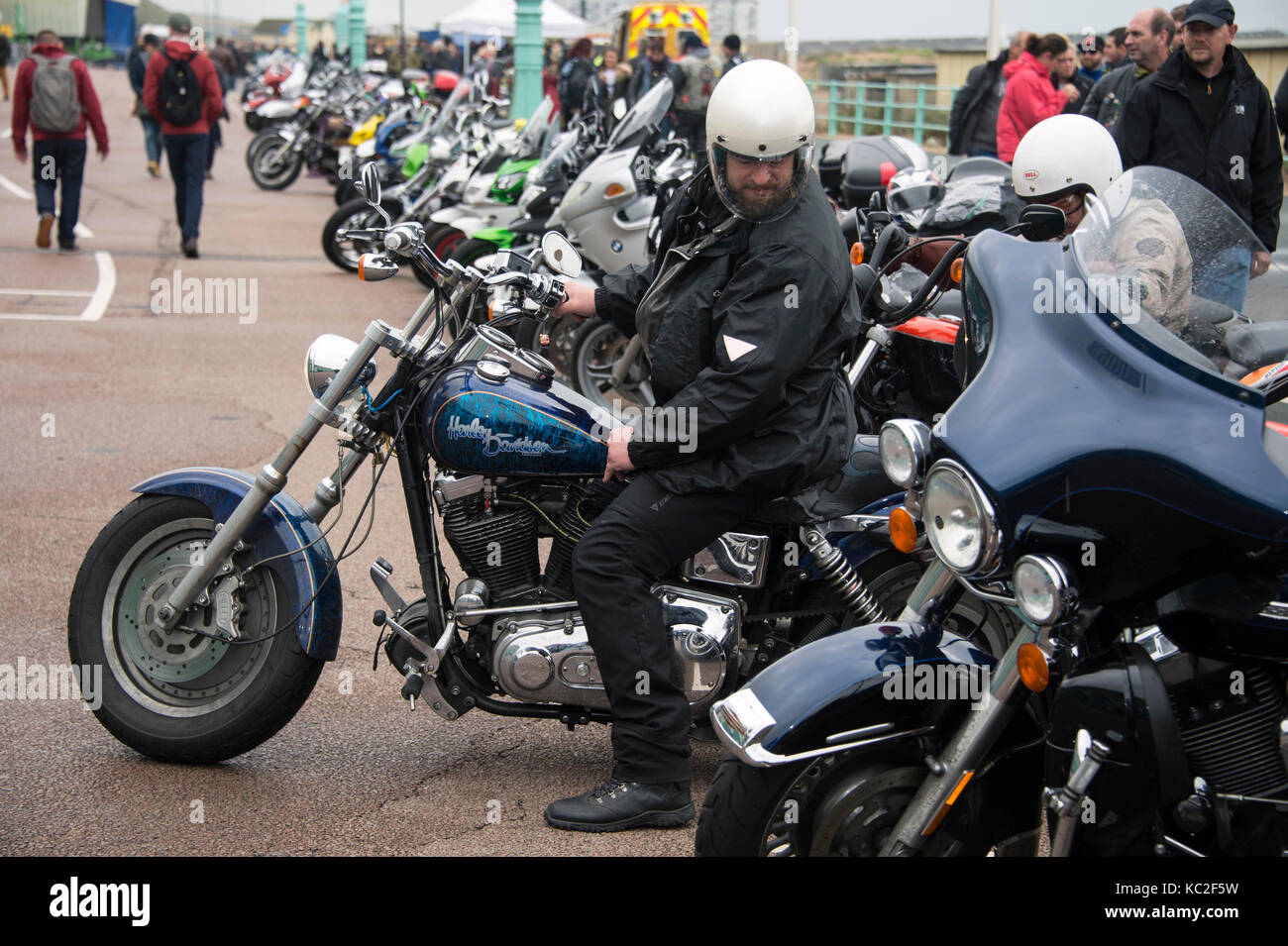 Brightona 2017 the annual charity motorcycle rally on Madeira Drive ...