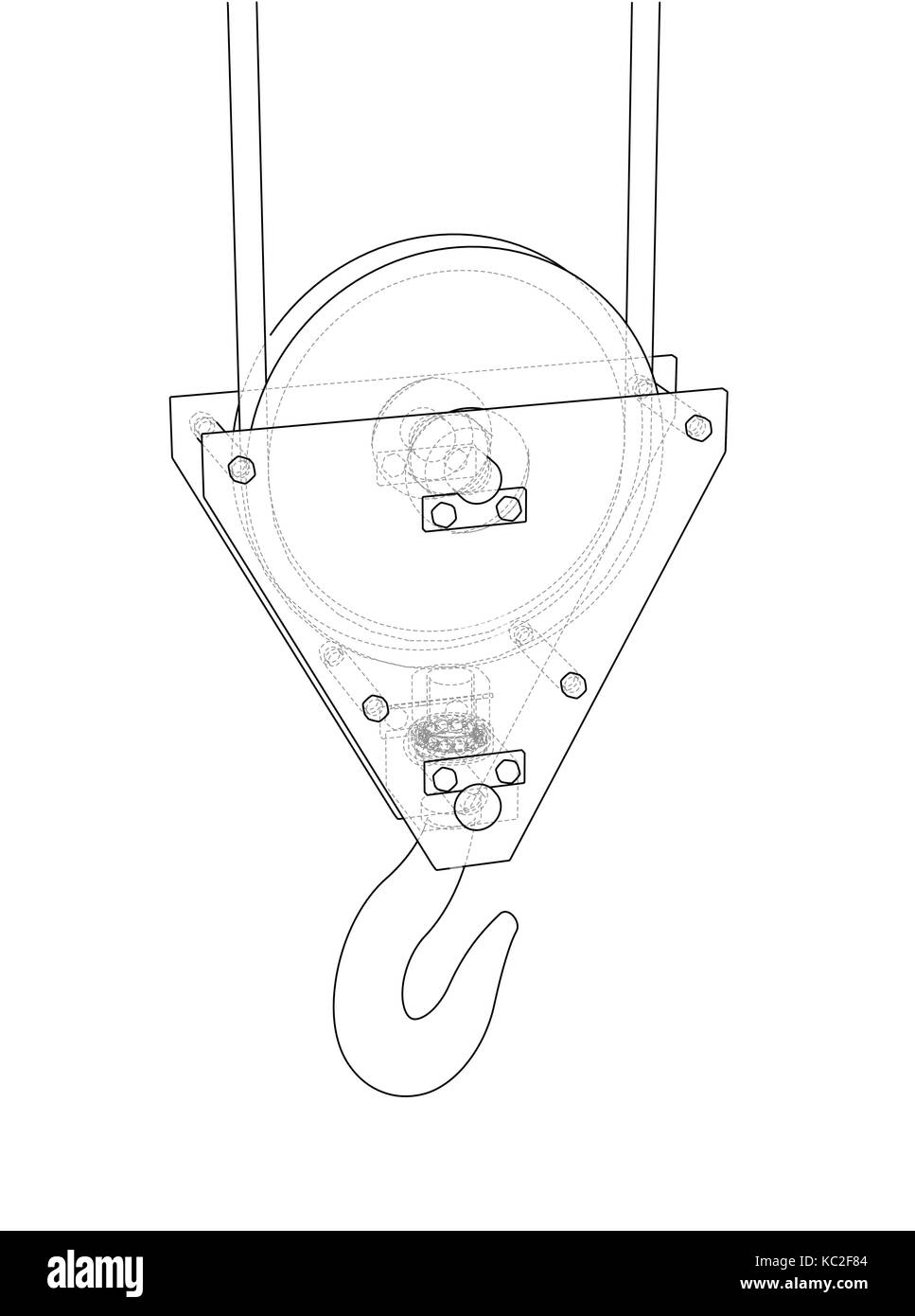 Crane hook. Vector Stock Vector Image & Art - Alamy