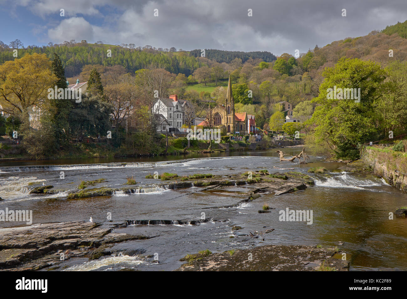 Town in wales hi-res stock photography and images - Alamy