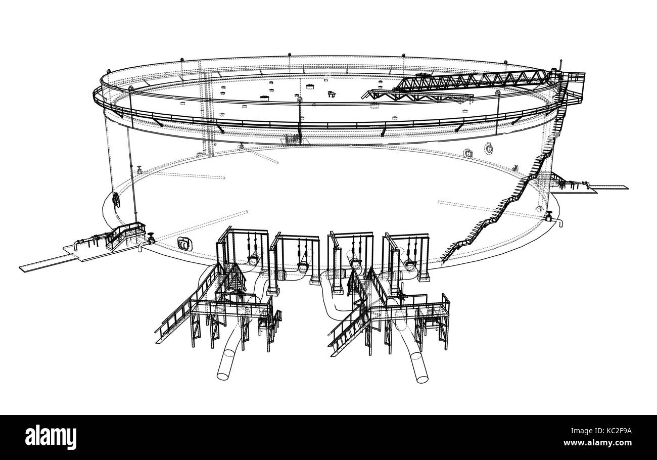 Oil storage tank. Vector Stock Vector Image & Art - Alamy