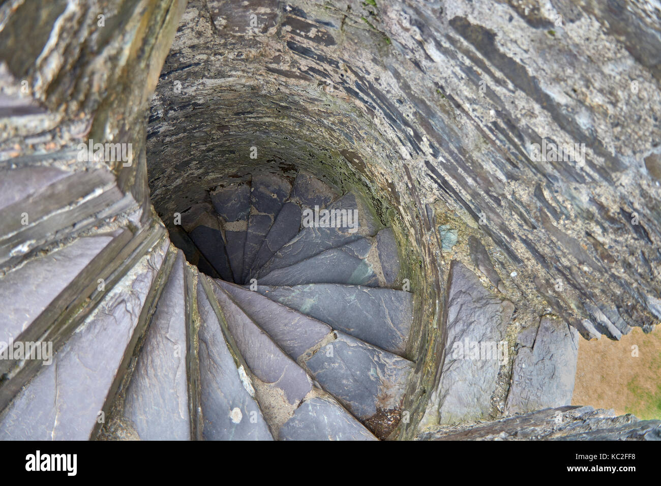 Spiral stone stair hi-res stock photography and images - Alamy