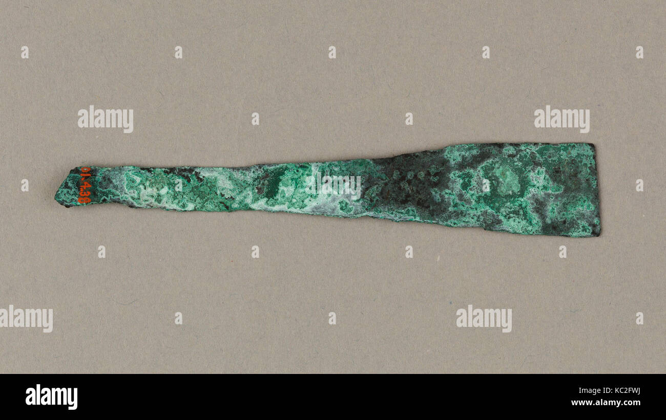 Model adze blade, Early Dynastic Period, Dynasty 2, ca. 2650 B.C., From ...