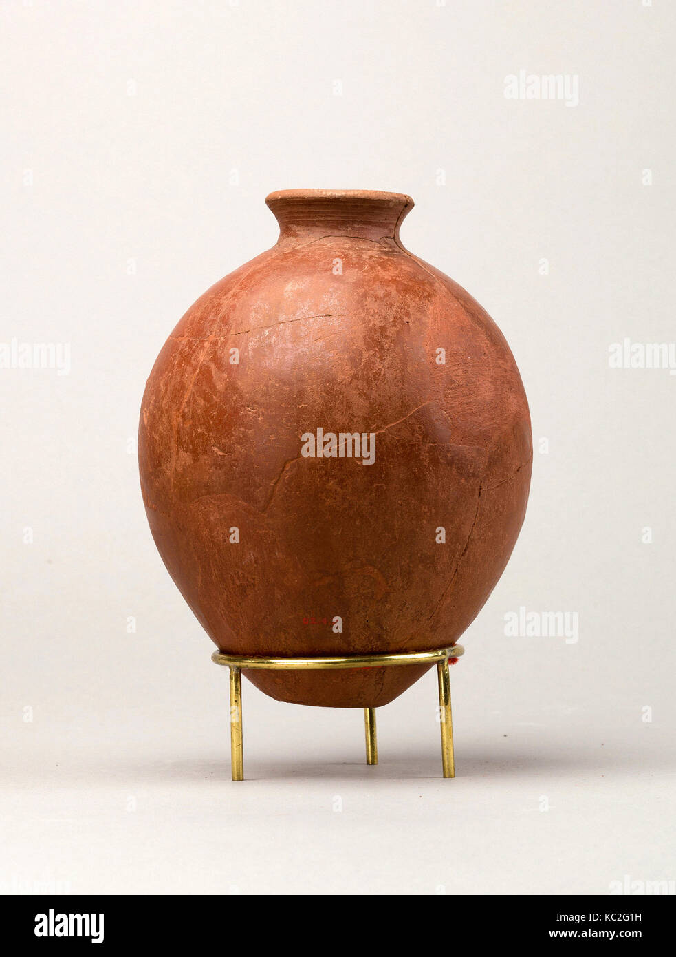 Red polish ware jar, Predynastic Period, ca. 4500–4000 B.C. (?), From ...