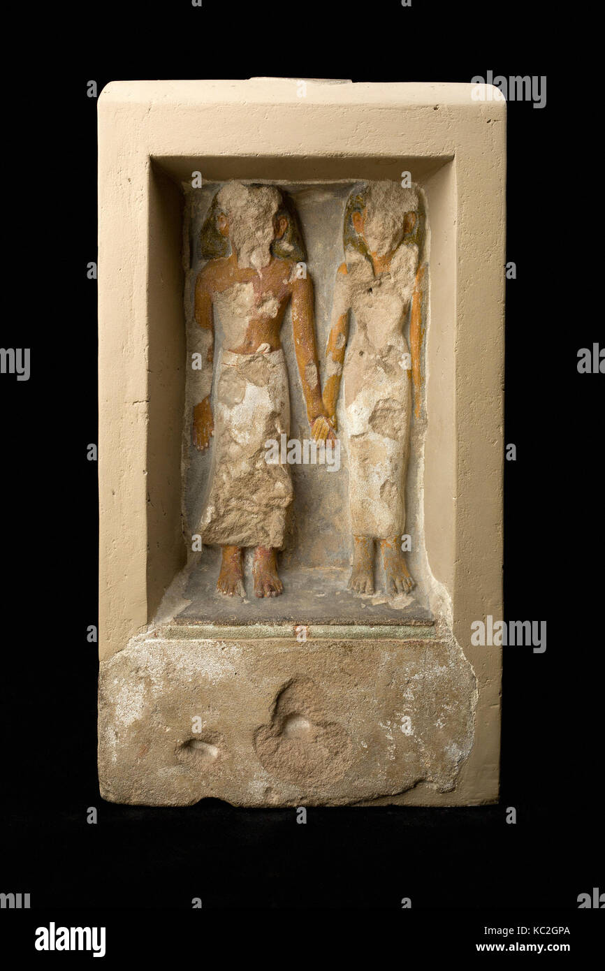 Shrine with statues and relief, New Kingdom, early Dynasty 18, ca. 1550 ...
