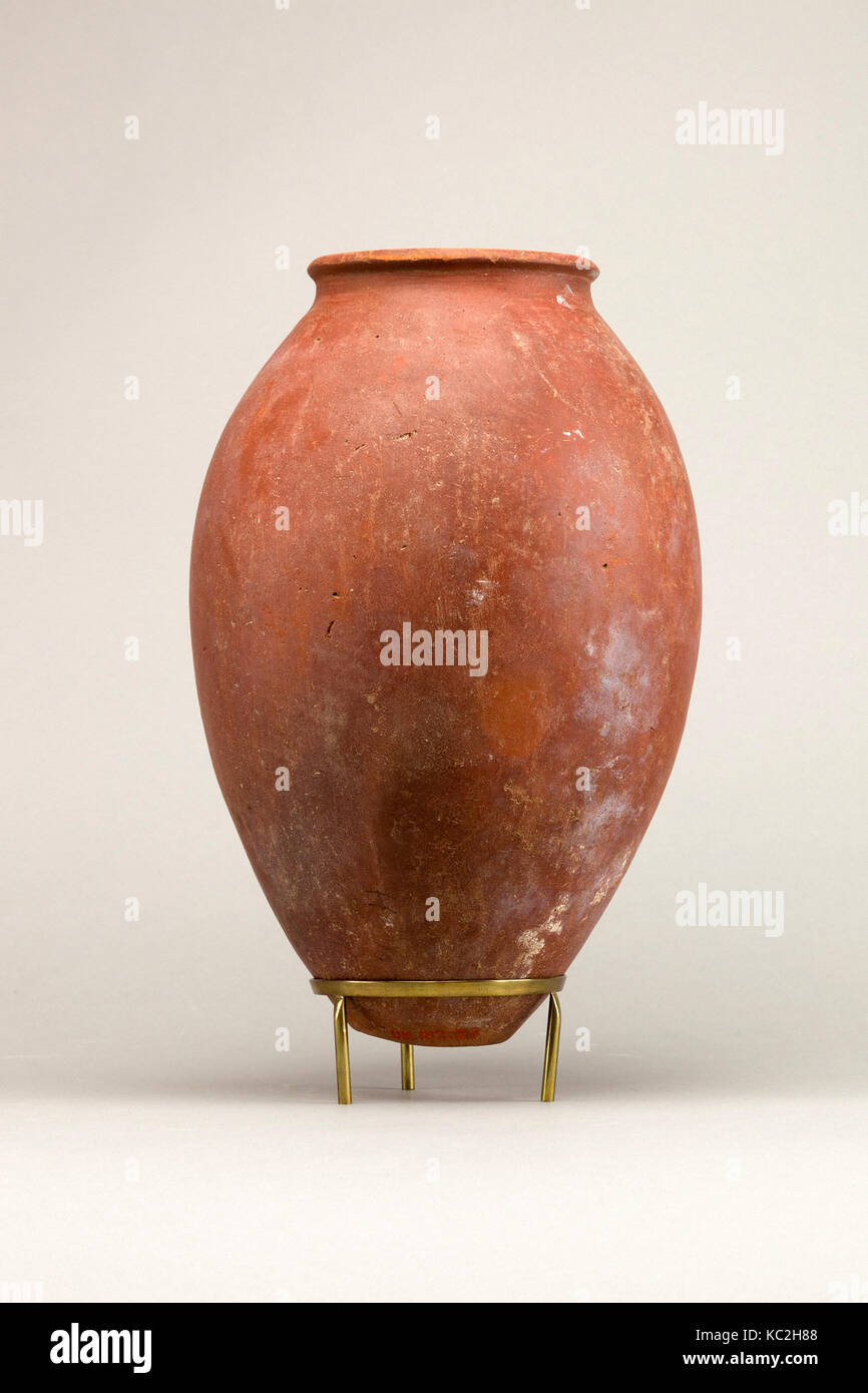 Red polished ware jar, Predynastic Period, ca. 4500–4000 B.C. (?), From ...