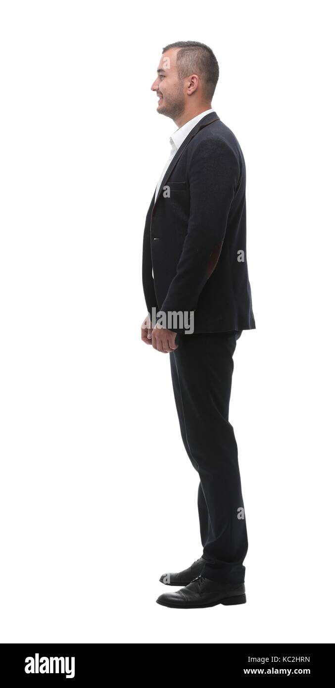 side view.portrait of a successful businessman Stock Photo - Alamy