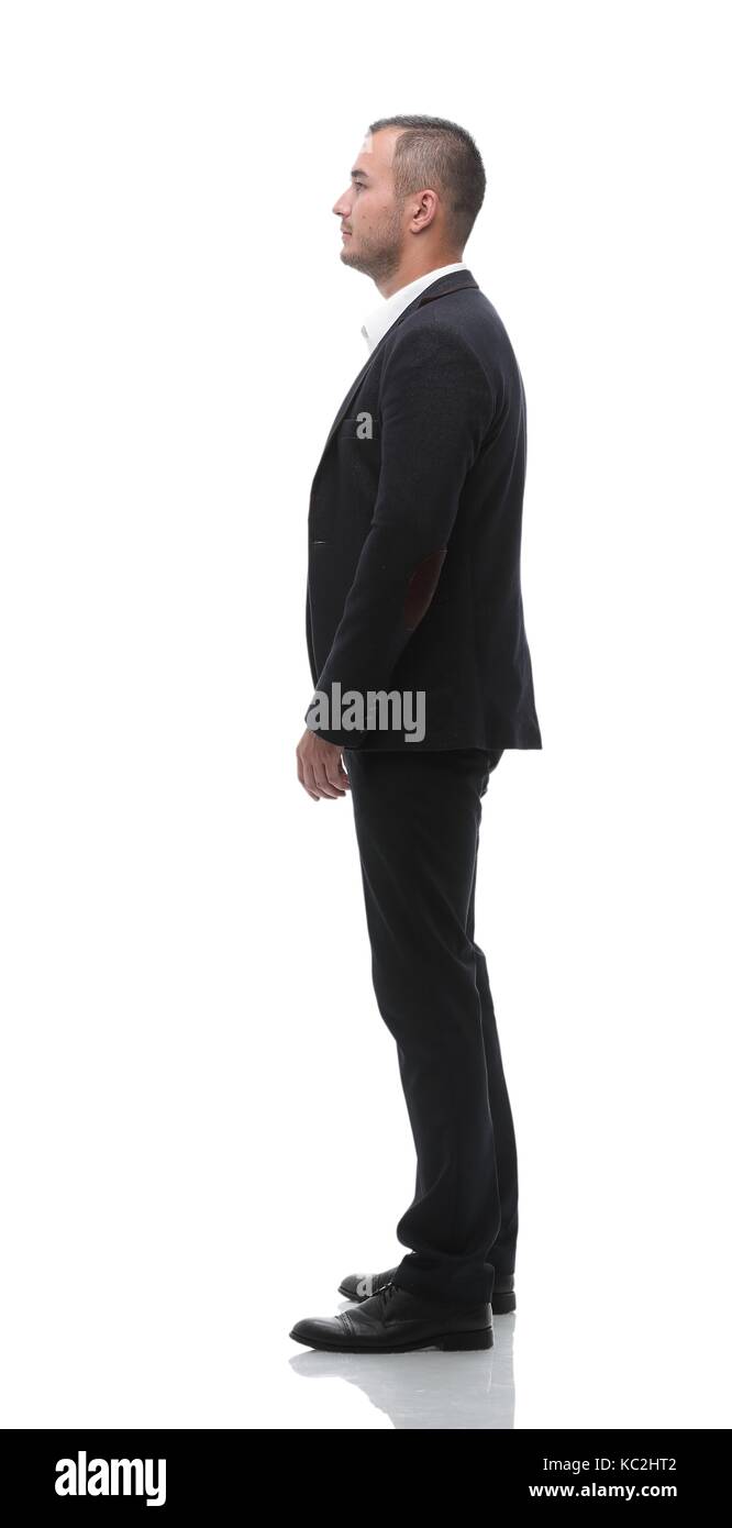 side view.portrait of a successful businessman Stock Photo - Alamy