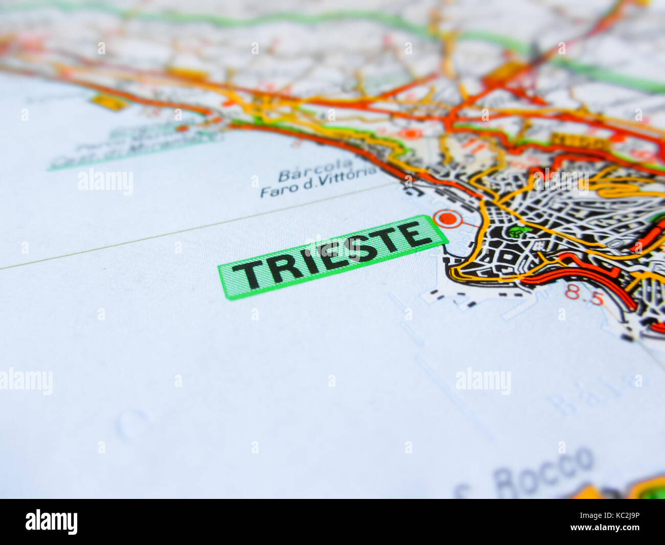 Trieste italy city map hi-res stock photography and images - Alamy