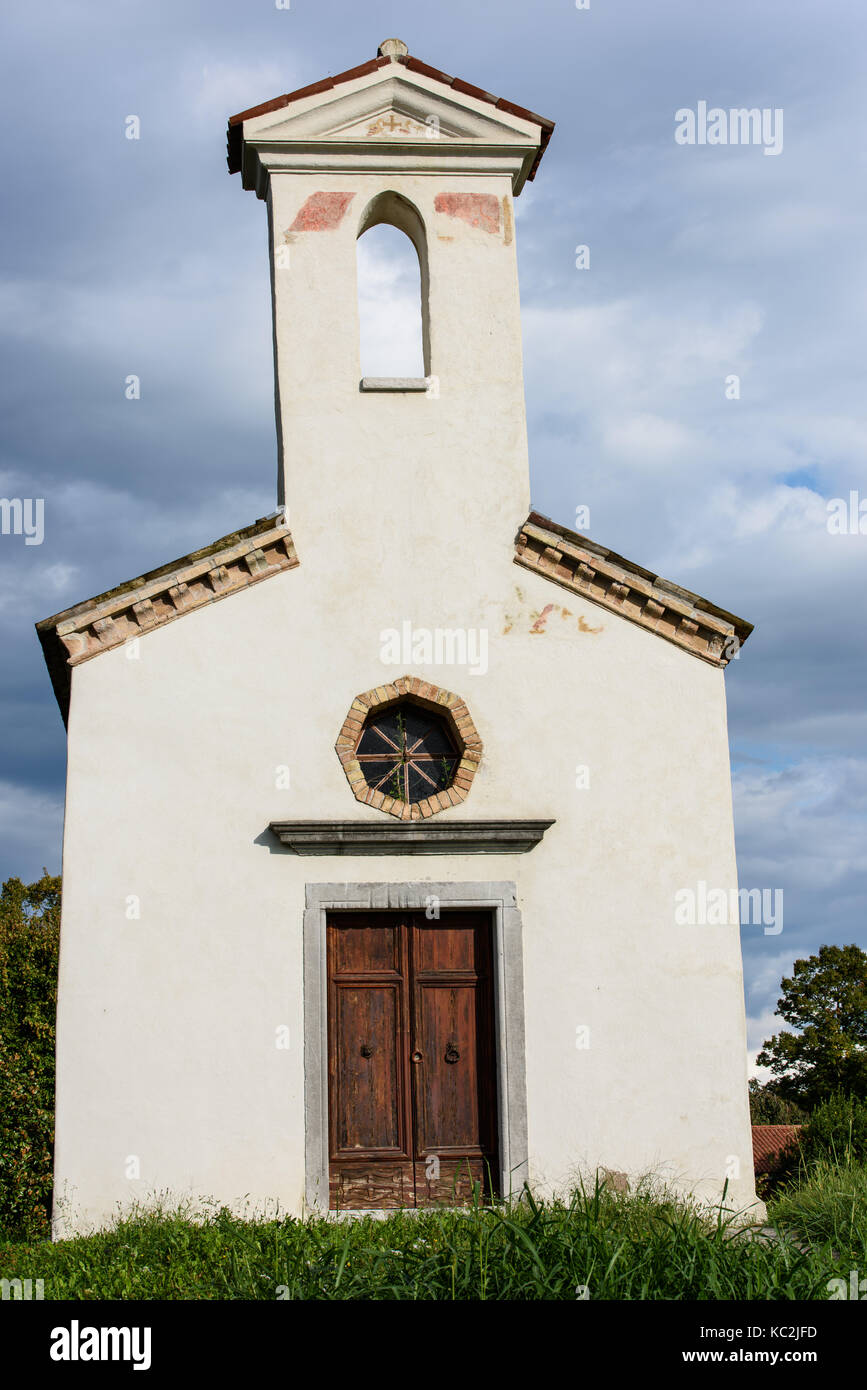 Countryside church at sunset Stock Photo - Alamy
