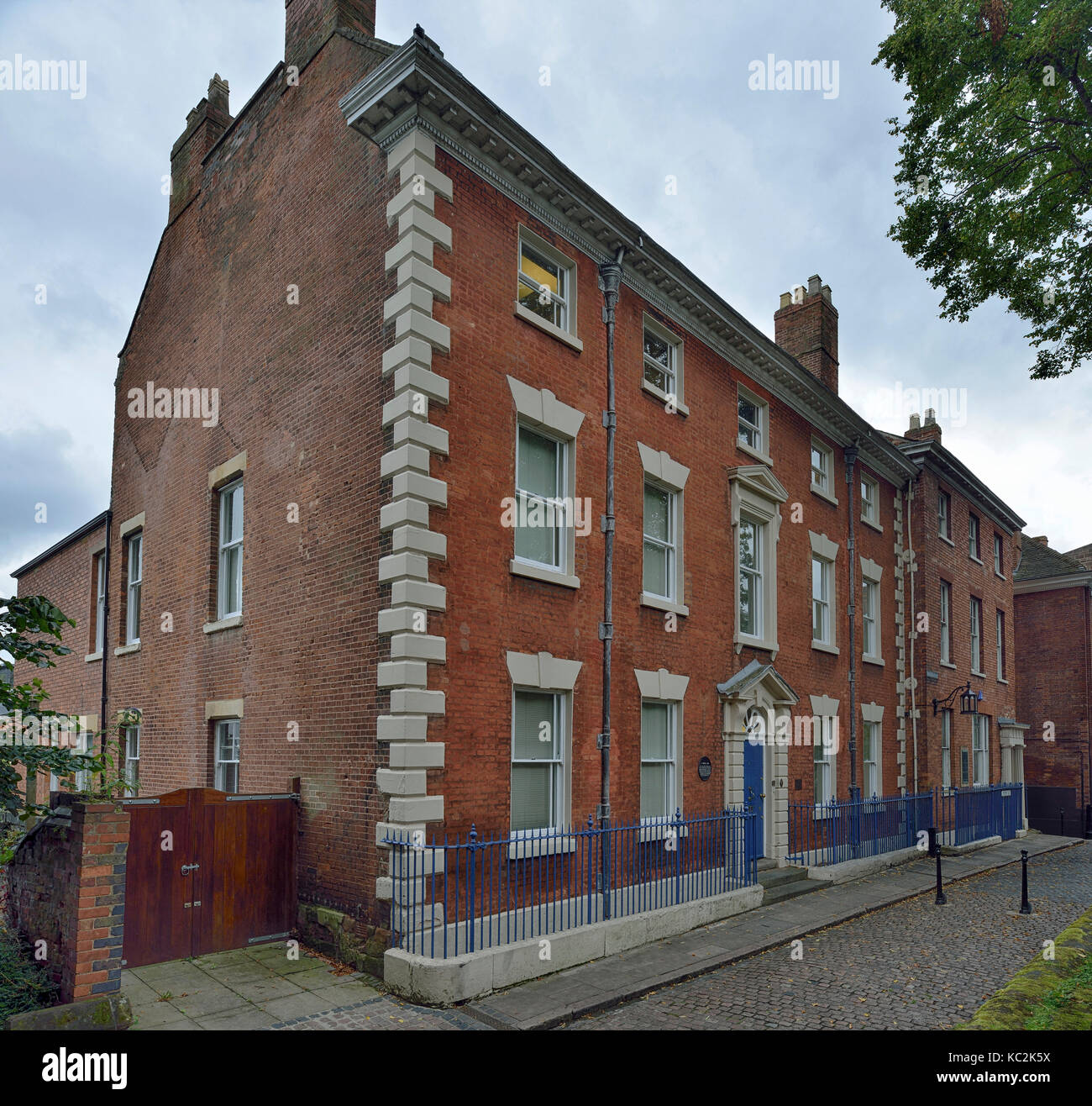 Late 18th century Town House, No. 7 Priory Row, Coventry Stock Photo ...