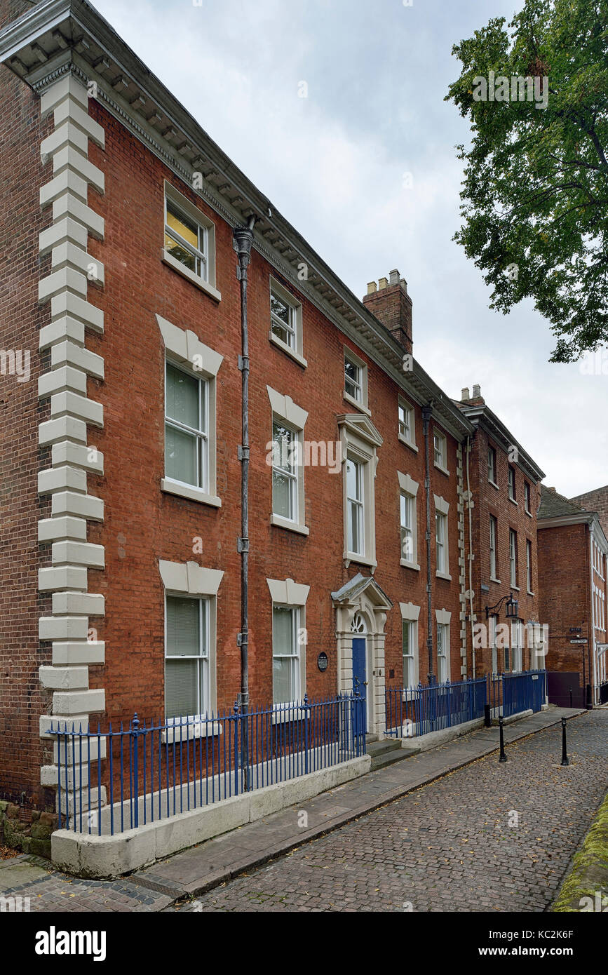Late 18th century Town House, No. 7 Priory Row, Coventry Stock Photo ...