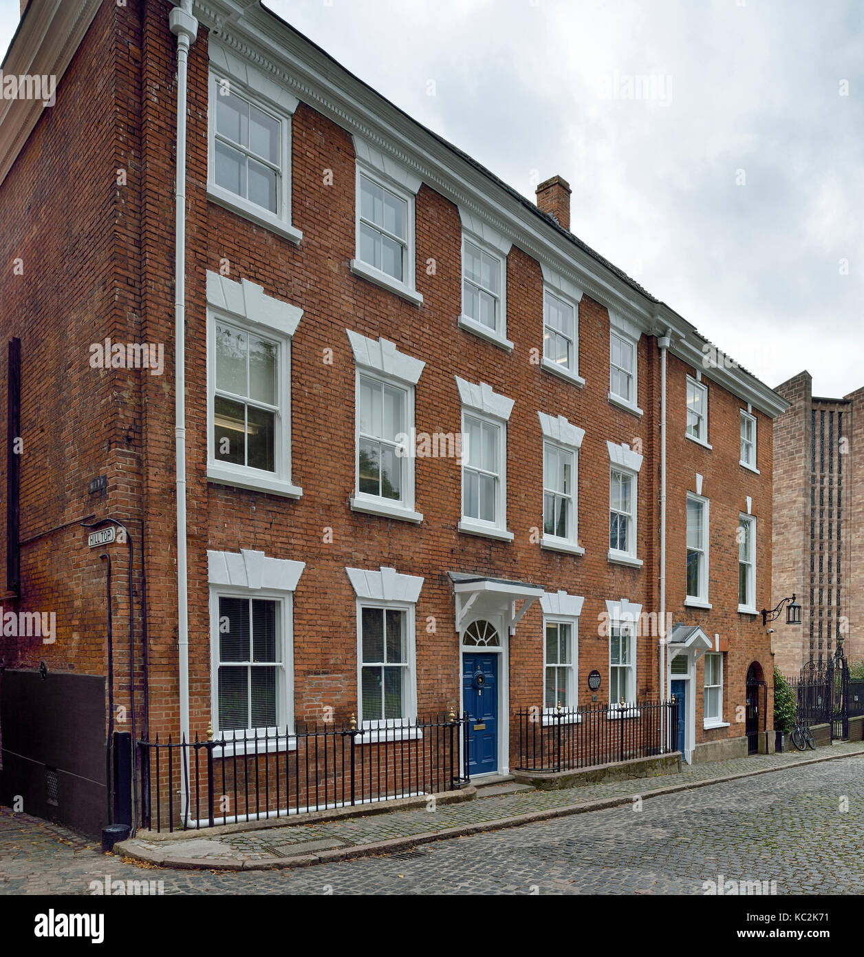 Early19th century Town Houses No. 9-10 Priory Row' Coventry Stock Photo ...