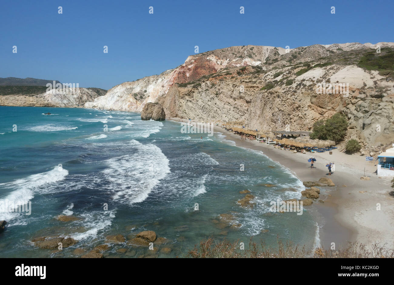 Firiplaka beach Milos Greece Stock Photo - Alamy