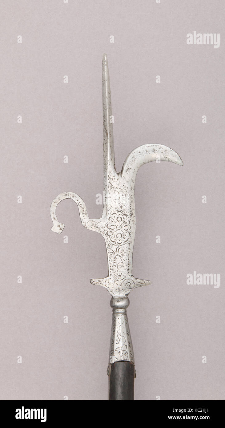 Guisarme for a Child, 17th century, Italian, Steel, wood (ash), L. 59 1 ...