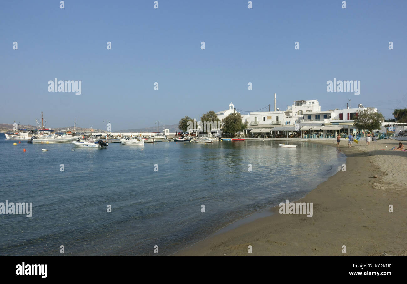 Pollonia Milos Greece Stock Photo - Alamy