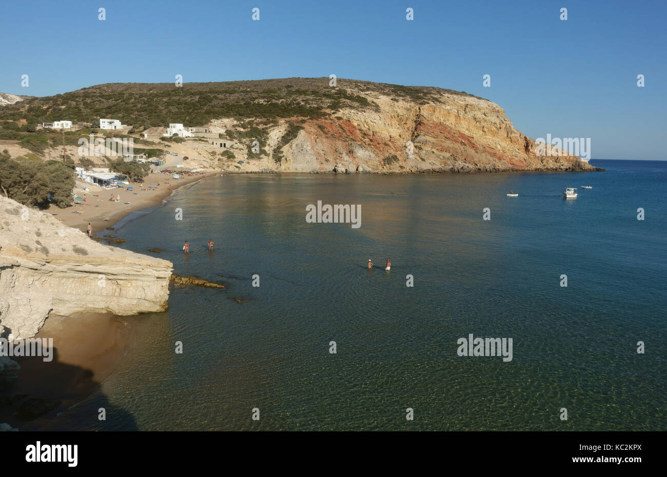 Provatas beach Milos Greece Stock Photo - Alamy