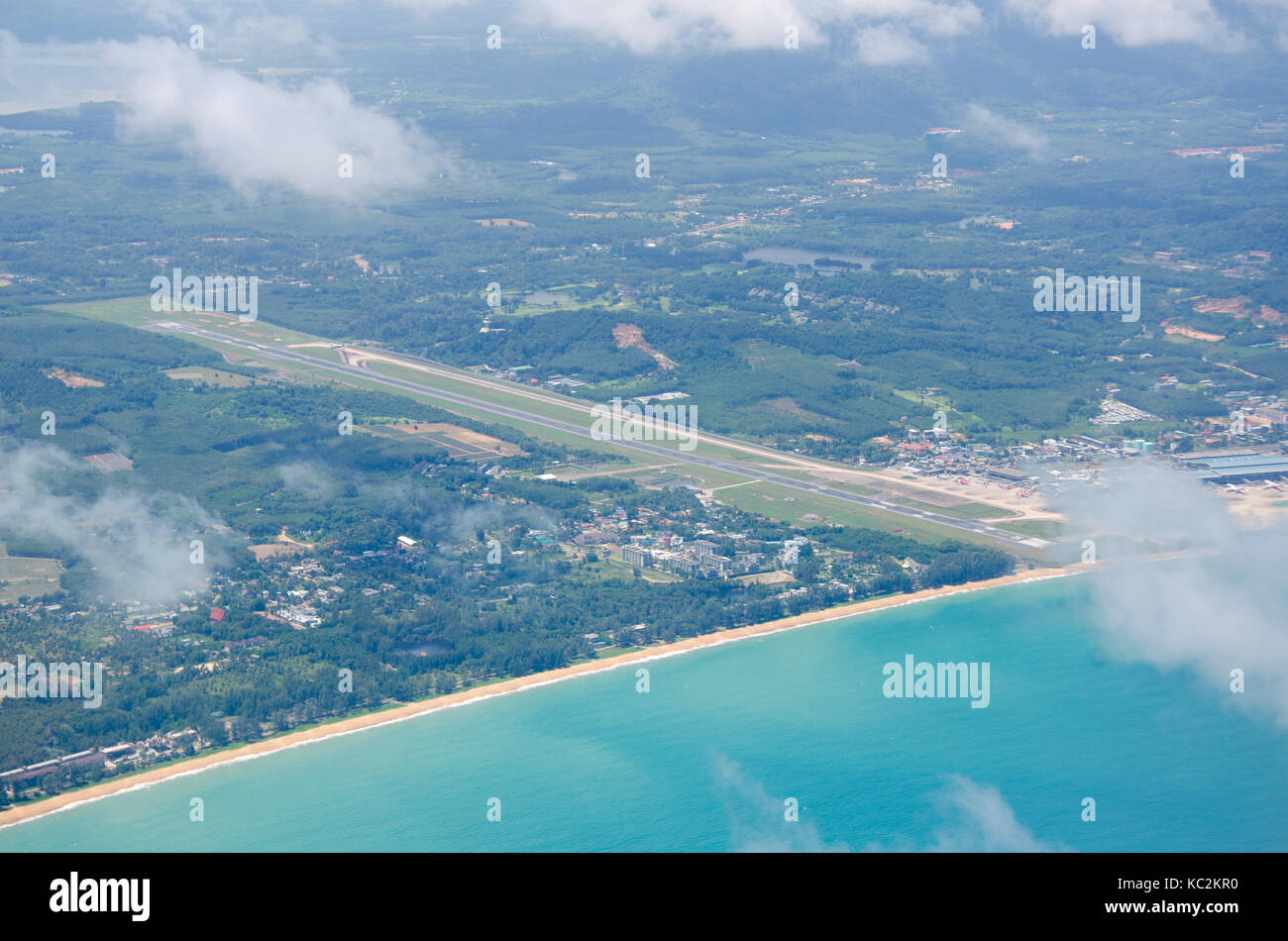 Aerial photo of the Phuket International Airport Stock Photo - Alamy