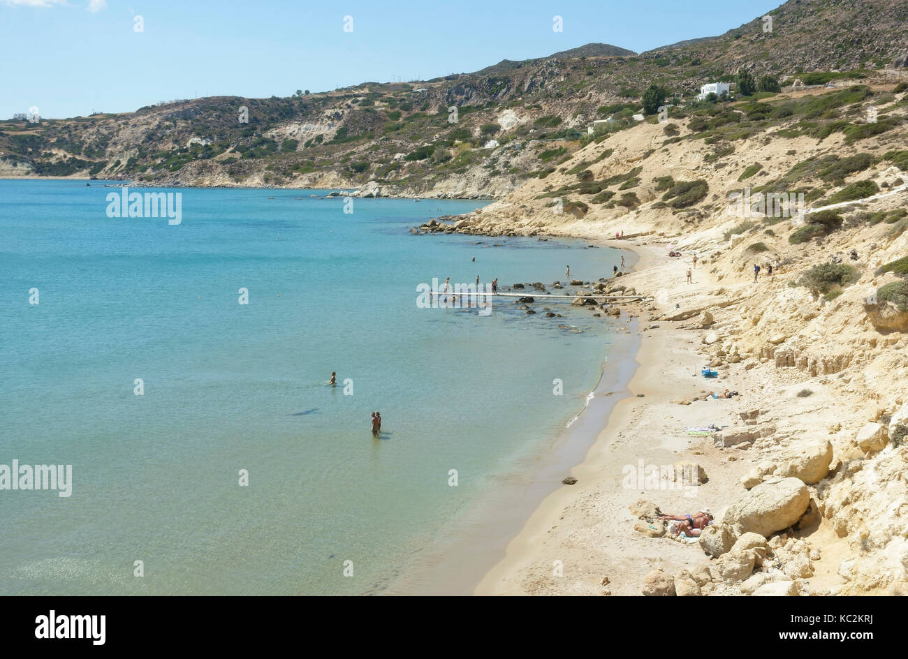 Provatas beach Milos Greece Stock Photo - Alamy