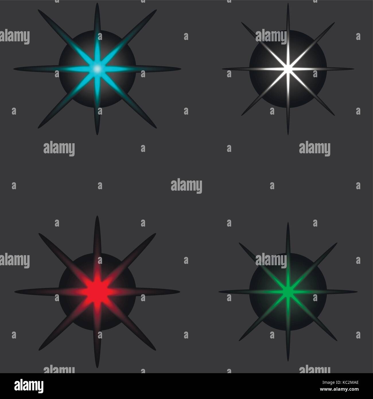 Xmas colored stars collection. Star xmas christmas, vector holiday ...