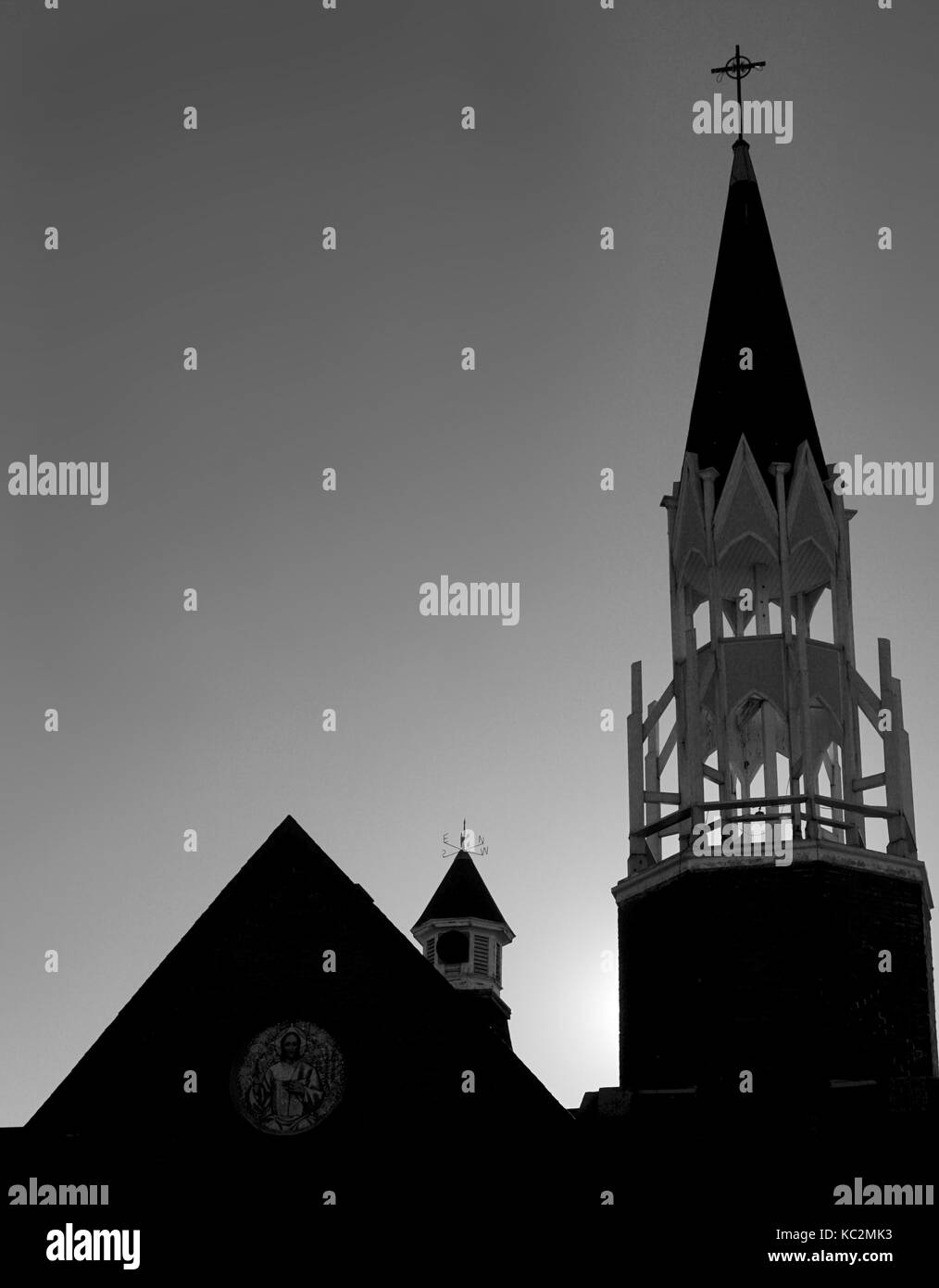 Church steeple sunrise silhouette hi-res stock photography and images ...