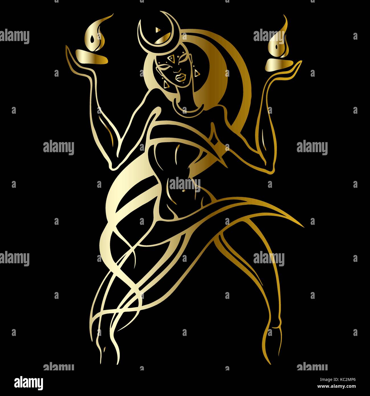 Tahitian dance Stock Vector Images - Alamy