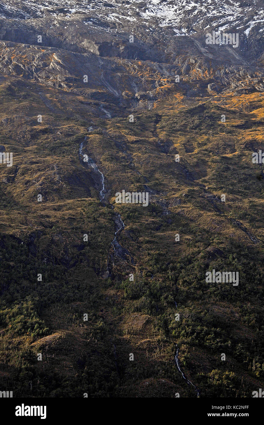 landscapes at the fjords of patagonia, Chile Stock Photo - Alamy