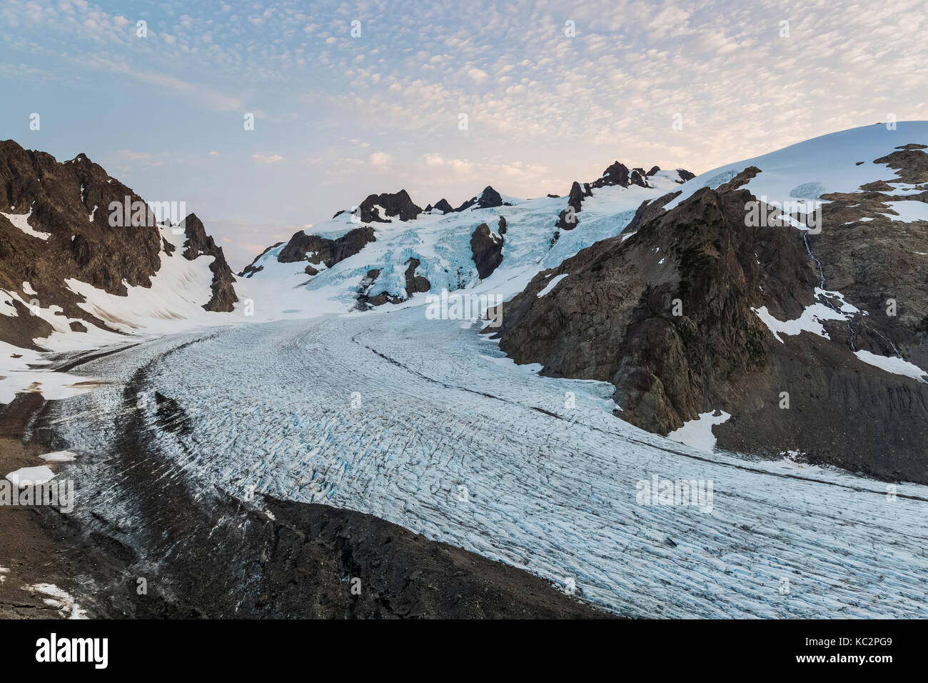 Blue Glacier and Mount Olympus in the dramatic setting at the end of ...