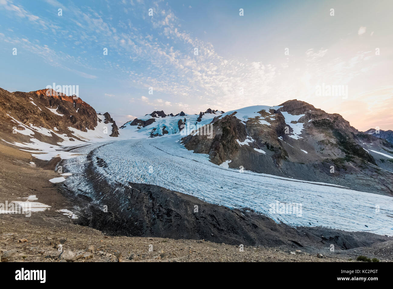 Blue Glacier and Mount Olympus in the dramatic setting at the end of ...