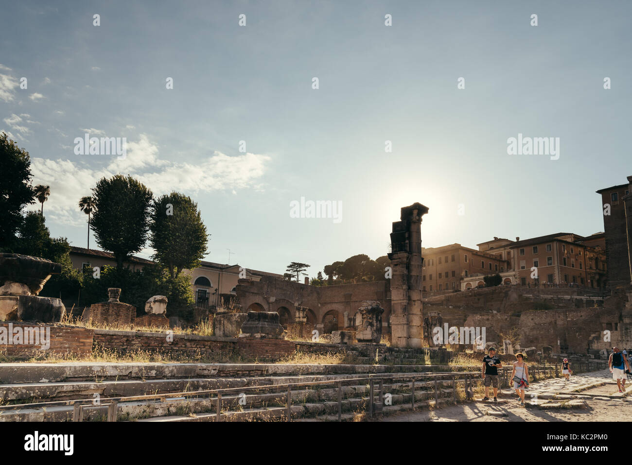 View of Forum of Rome Stock Photo - Alamy
