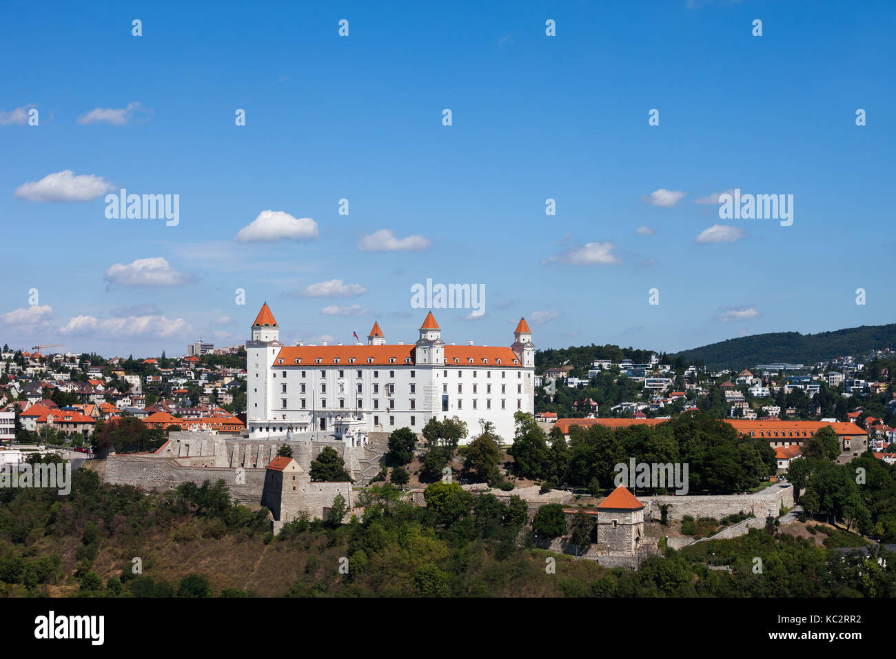 Slovakia, capital city cityscape with Bratislava Castle Stock Photo - Alamy
