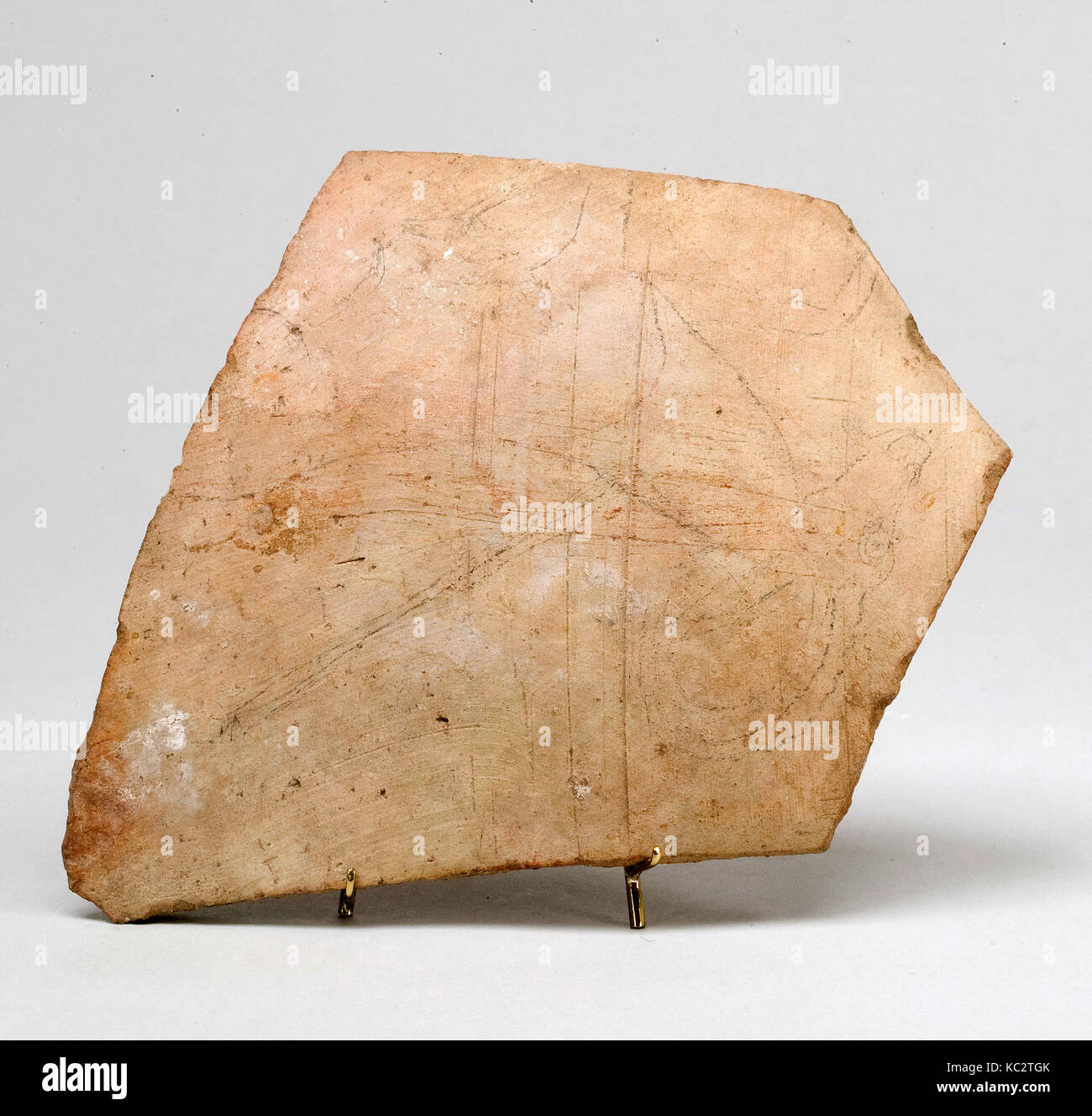 Figured Ostracon, New Kingdom, Dynasty 18, ca. 1550–1295 B.C., From ...