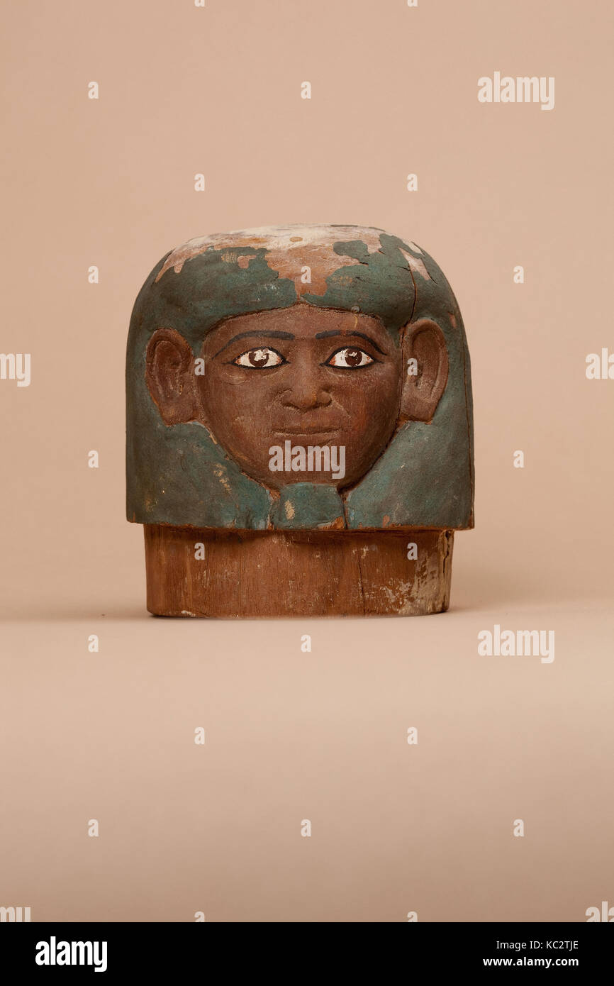 Canopic jar lids of Ukhhotep, Middle Kingdom, Dynasty 12, ca. 1981–1802 ...