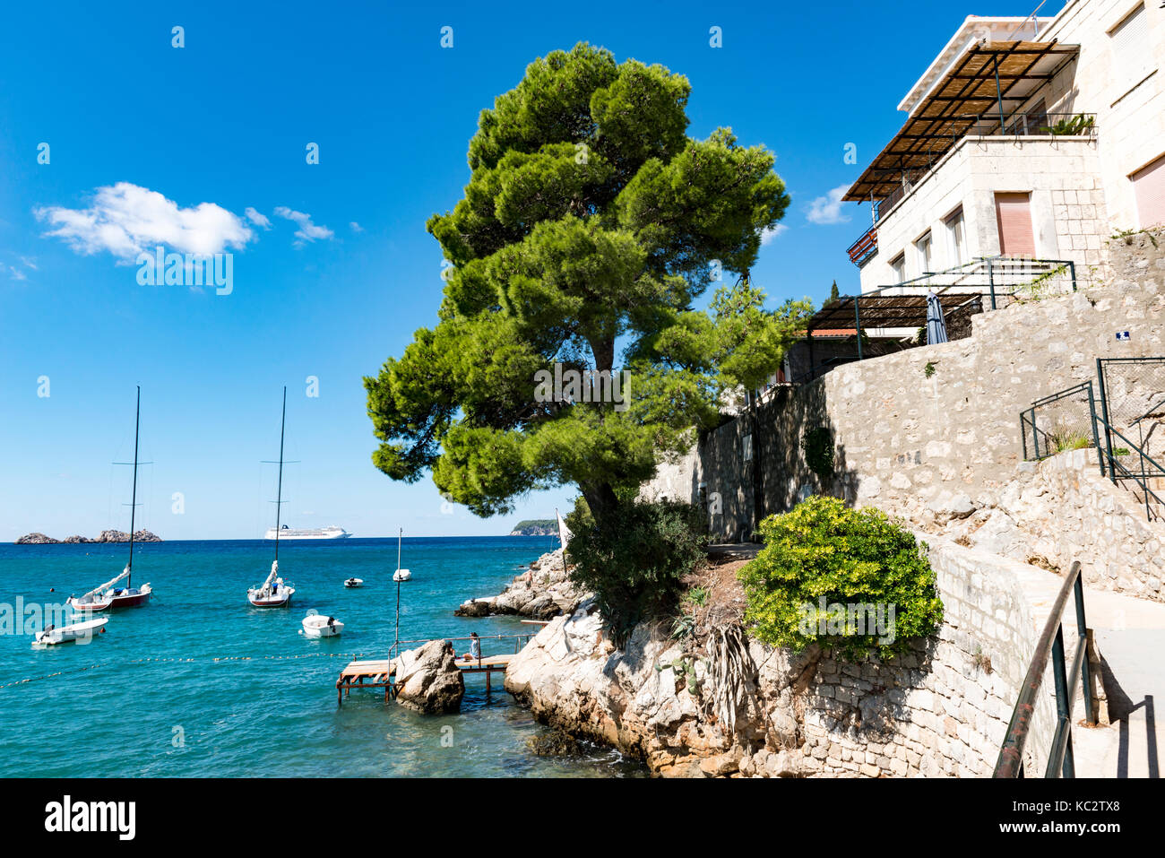 Lapad Bay Dubrovnik Stock Photo - Alamy