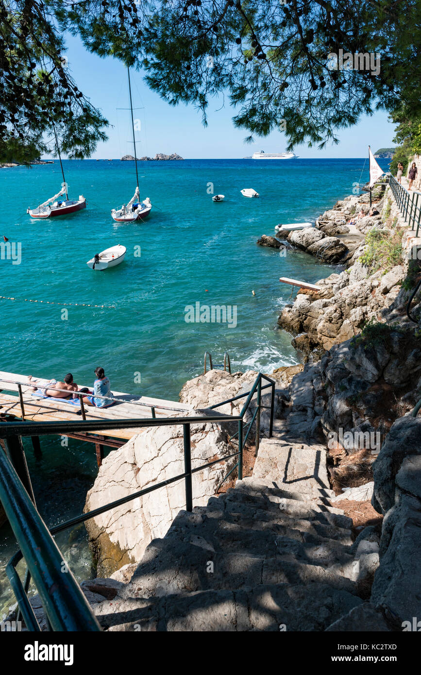Lapad Bay Dubrovnik Stock Photo - Alamy